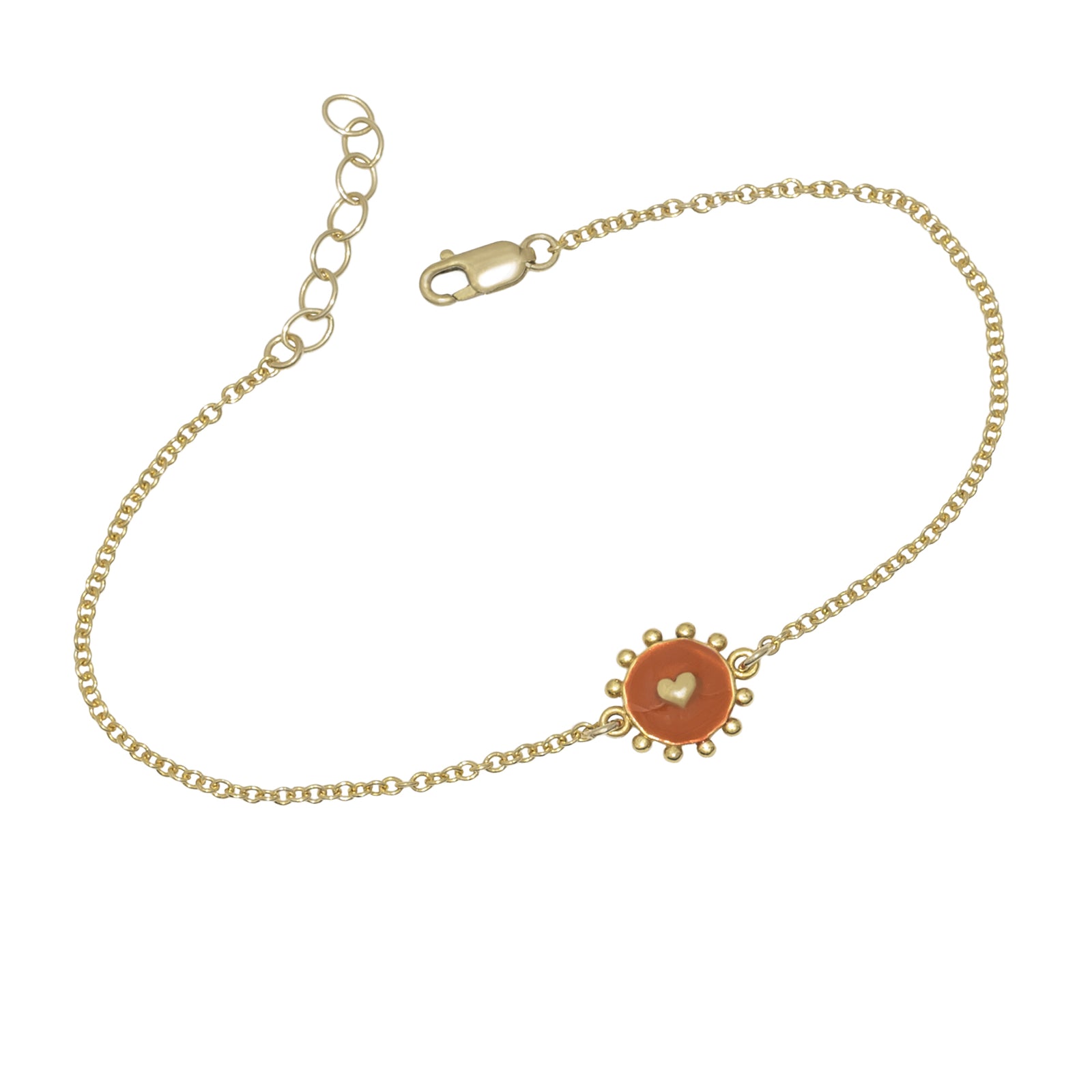 Heart Talisman bracelet gold – Whimsy Jewelry